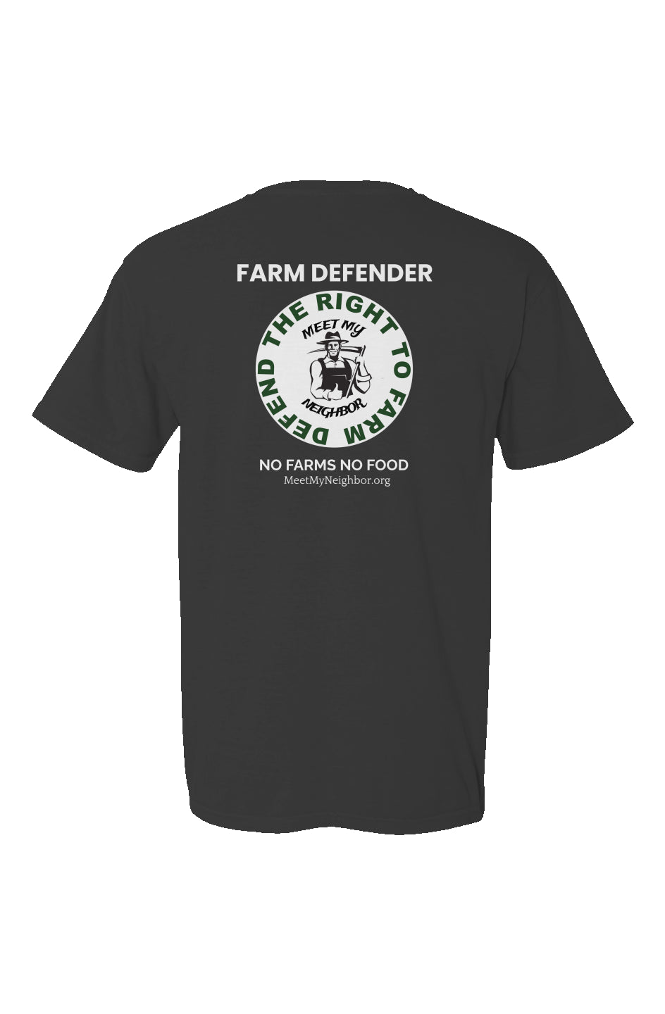 FARM DEFENDER Defend The Right to Farm Made in USA Short Sleeve Crew T ...