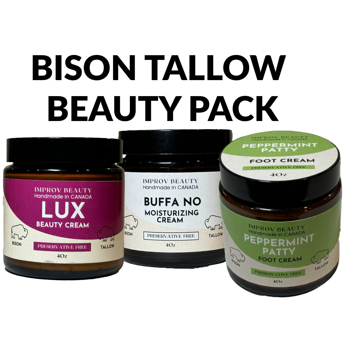 Bison Tallow Beauty Pack with BUFFA NO Moisturizer Cream – Yanasa ...